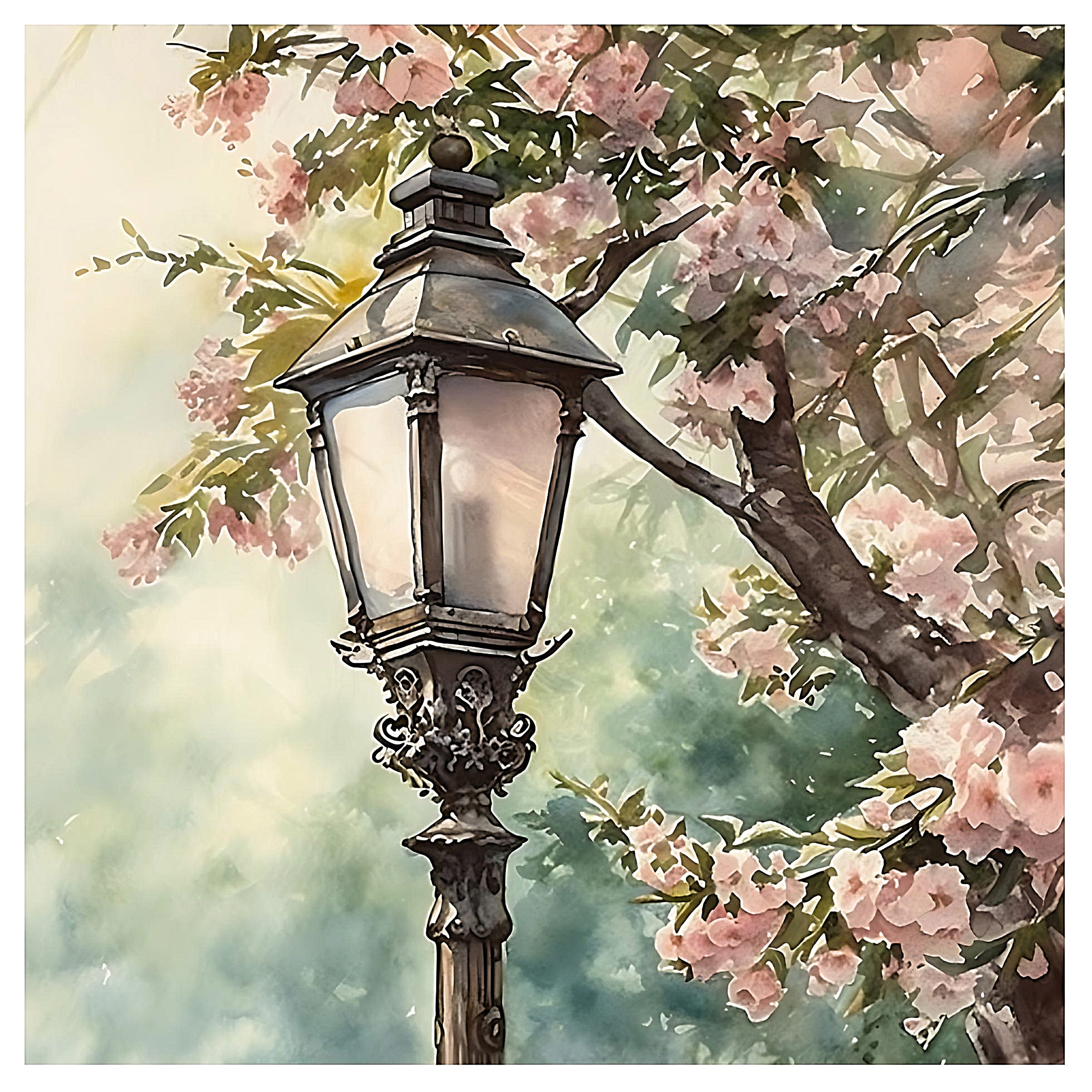 12 Vintage Street Light Digital Download, Street Light Art for Free ...