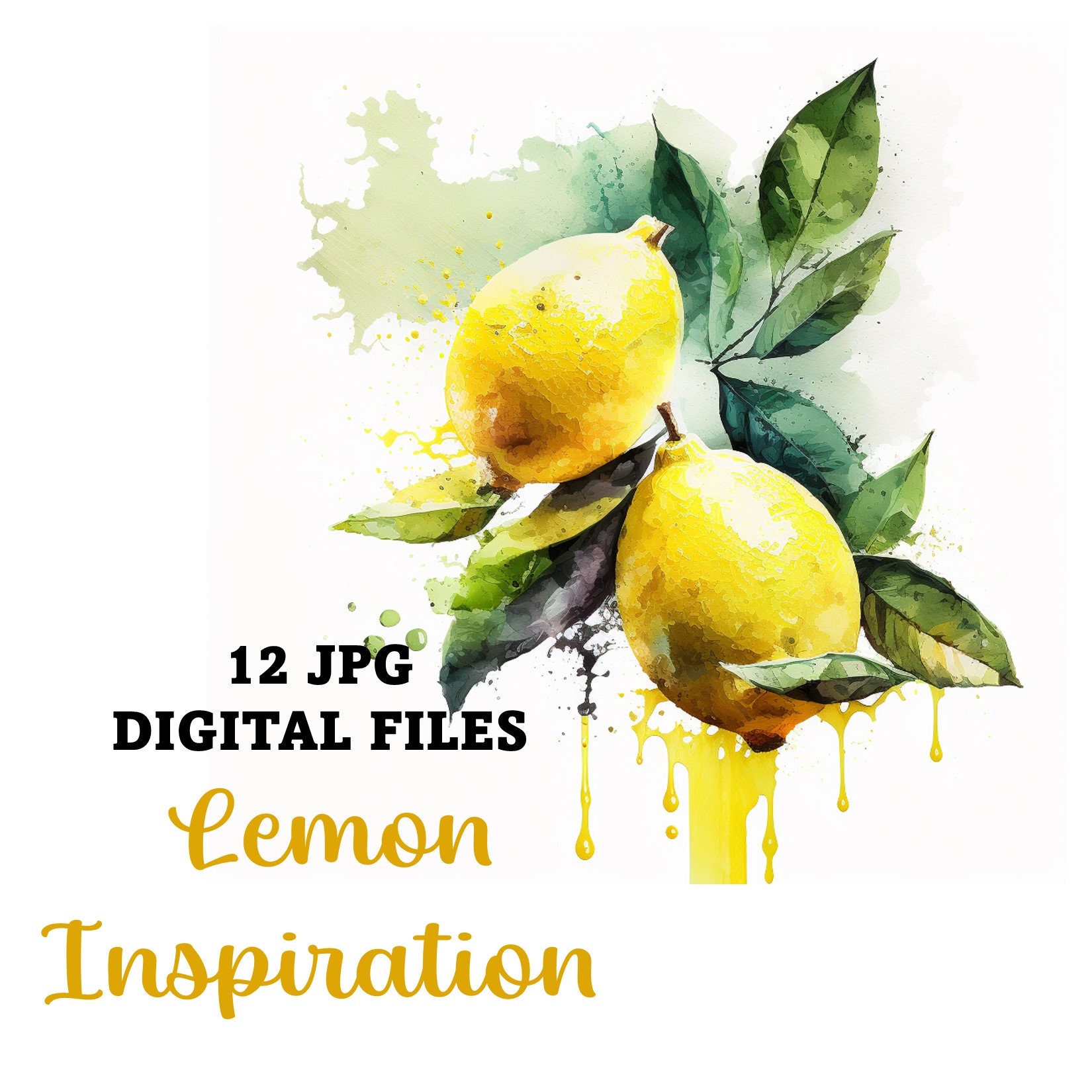 12 Lemon Inspiration Digital Images for Free Commercial Use - Etsy