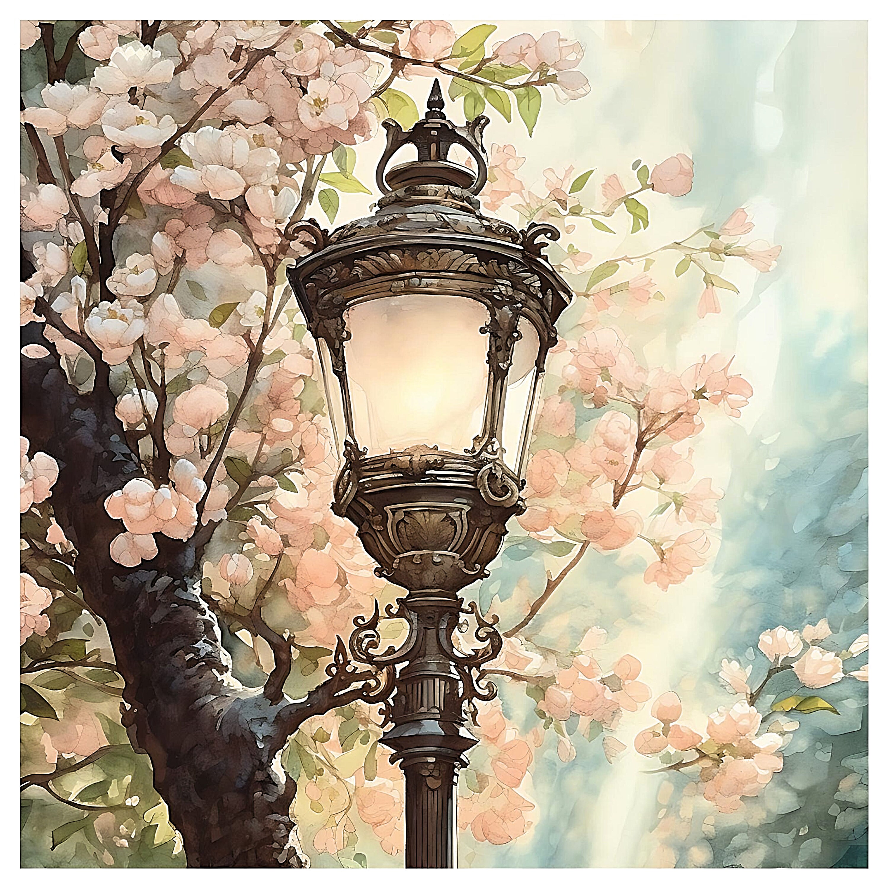 12 Vintage Street Light Digital Download Street Light Art for - Etsy