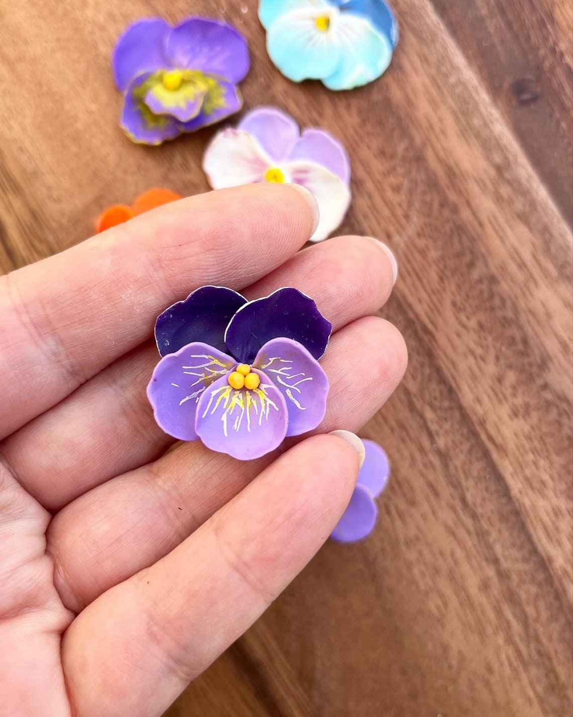 Tutorial Polymer Clay Clay Tutorial Pansies Pattern Clay - Etsy