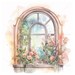 12 JPG Floral Windows Digital Download Floral Window Art for - Etsy
