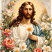 8 JPG Files Easter Jesus Card, Watercolor Vintage Jesus Cards ...