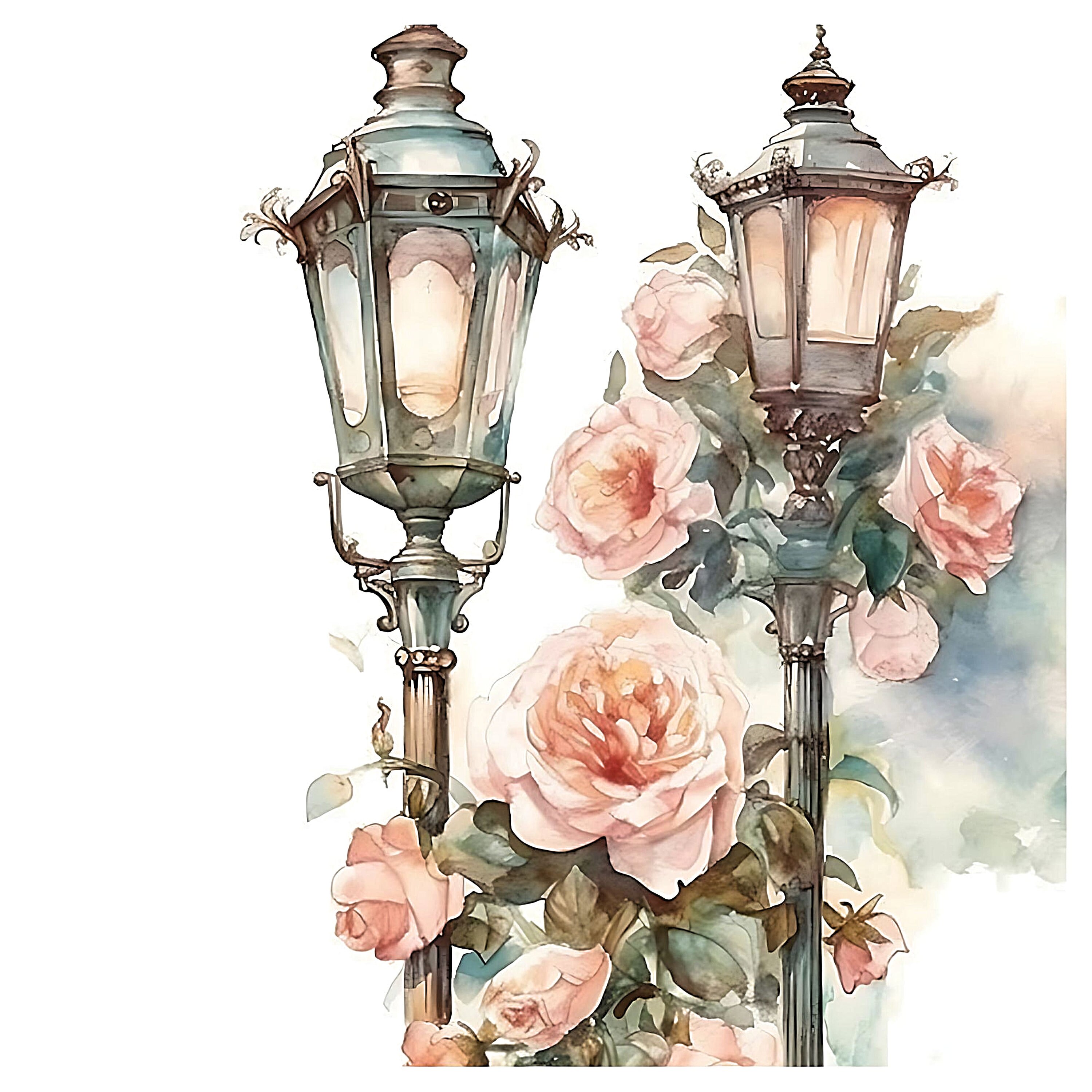 12 Vintage Street Light Digital Download Street Light Art for - Etsy