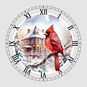 16 JPG Christmas Clock Face Clipart, Digital Download, Christmas ...