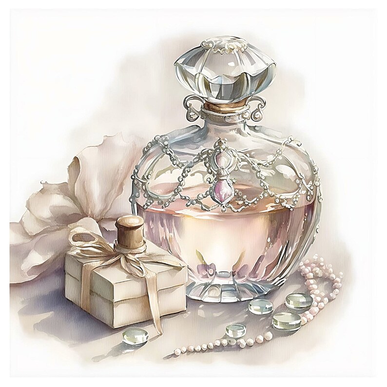 12 Vintage Floral Parfum Digital Download Floral Parfum Art - Etsy