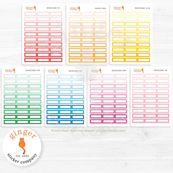 Paper & Party Supplies Stickers, Labels & Tags Quarter Size Boxes Mini ...