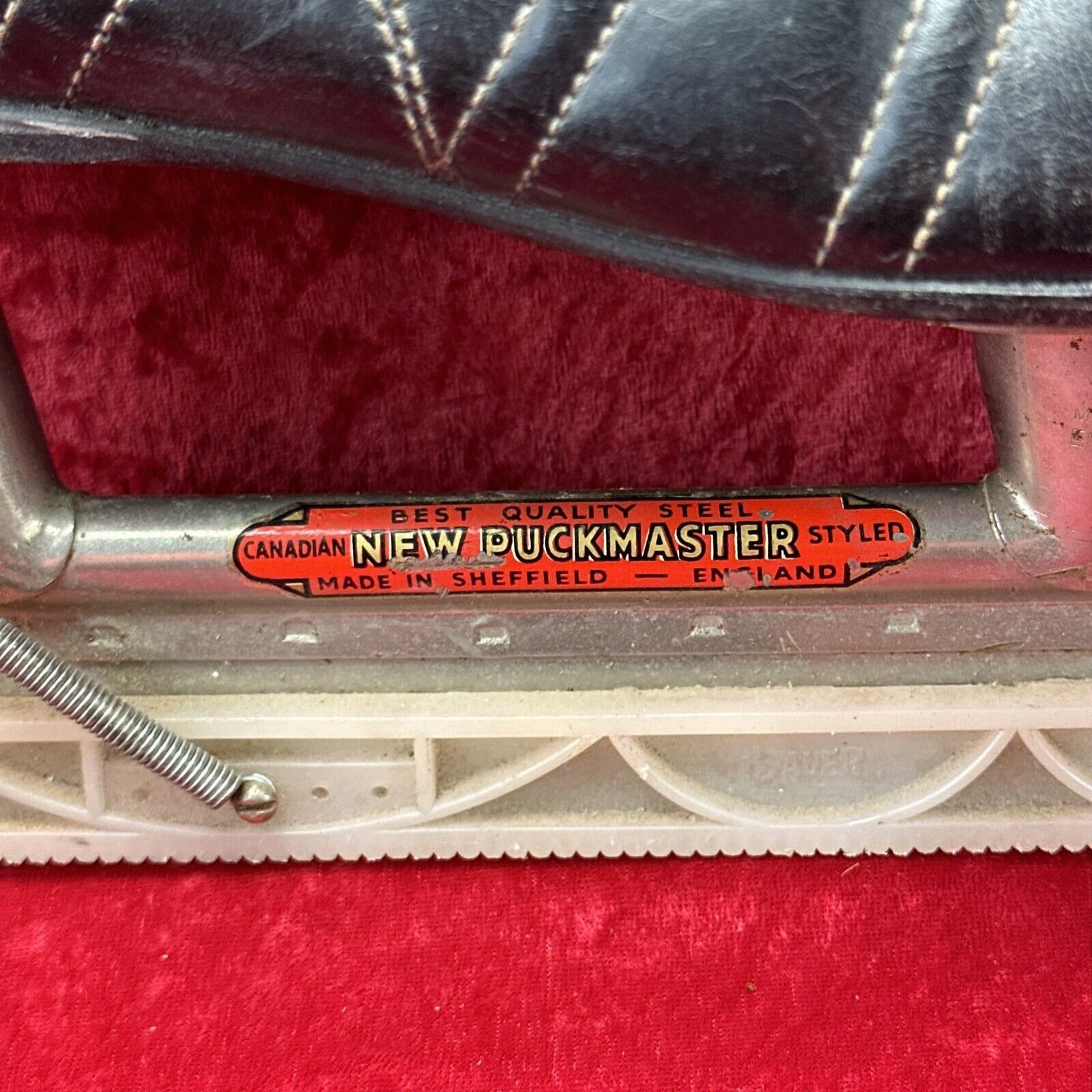 Vintage Made in England Ice Skates Puckmaster Ice Hockey Size - Etsy