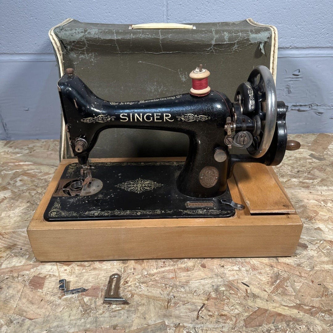Singer 16k 1910 Hand Crank Sewing Machine Antique Vintage Prop - Etsy UK