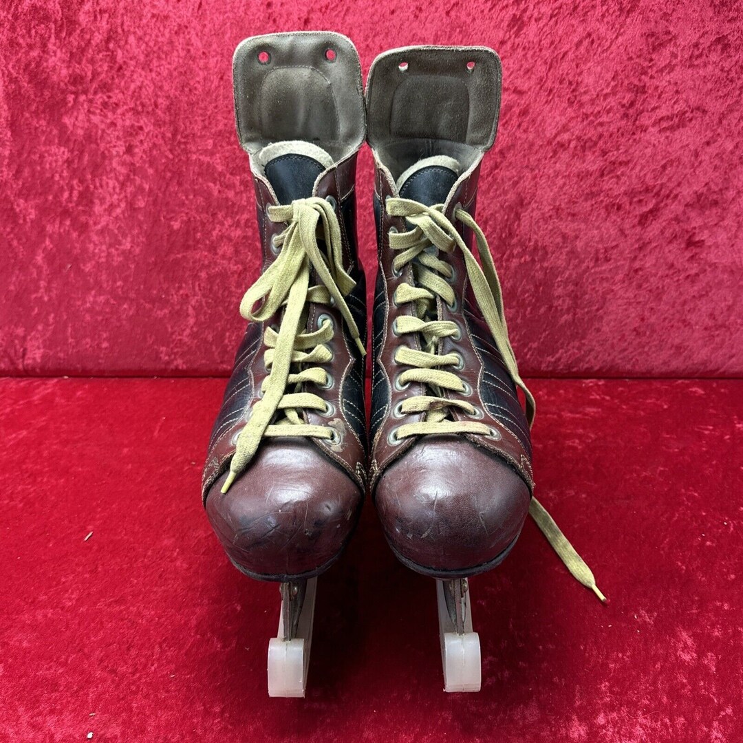 Vintage Made in England Ice Skates Puckmaster Ice Hockey Size - Etsy