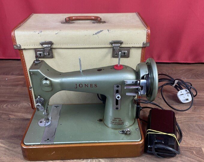 1950s Vintage Jones Sewing Machine Model, Pedal Tested & Working - Etsy