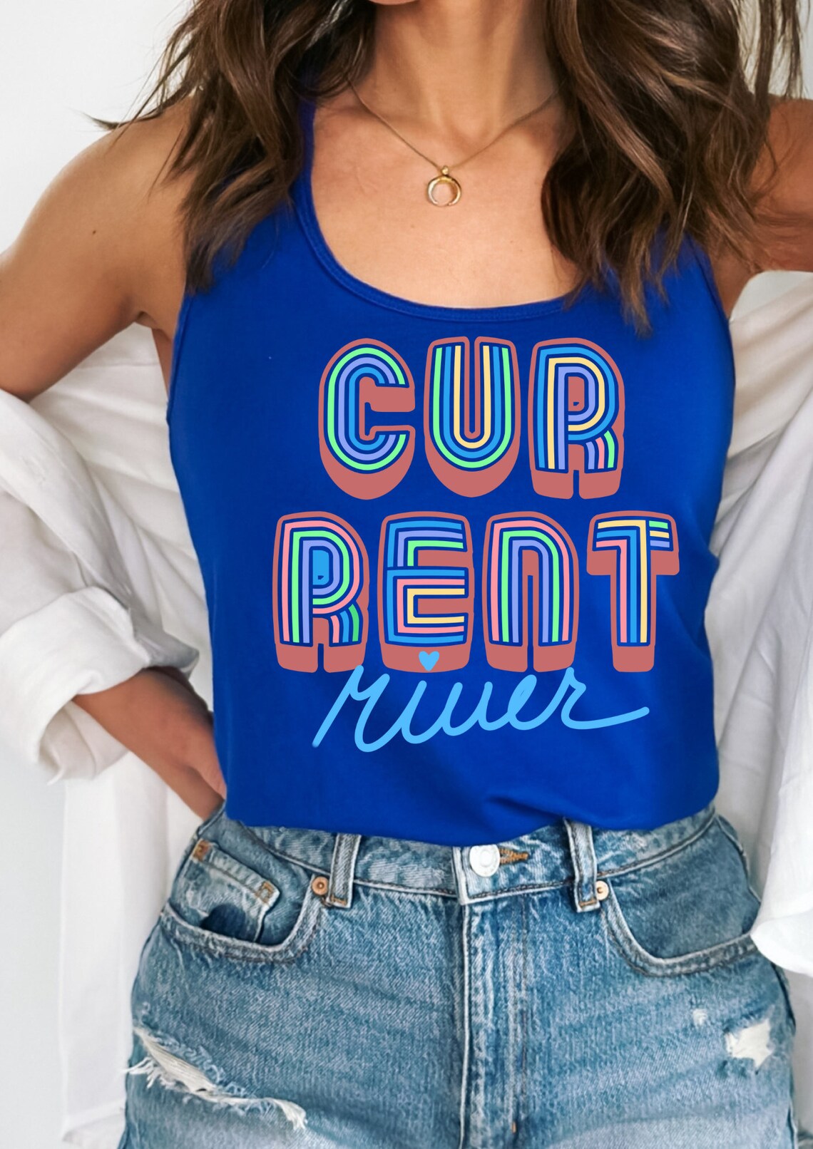 Current River Summertime Retro Wavy Font Sunshine & River Time SVG PNG ...