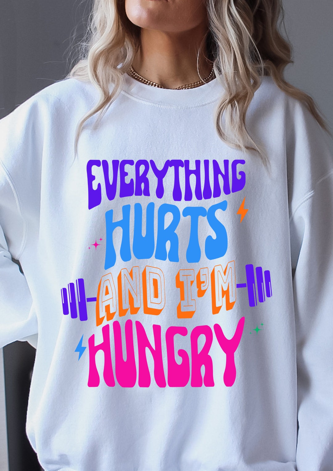 Everything Hurts & I'm Hungry | Bonus Pocket Design | Workout | Gym Life | Digital Download ...