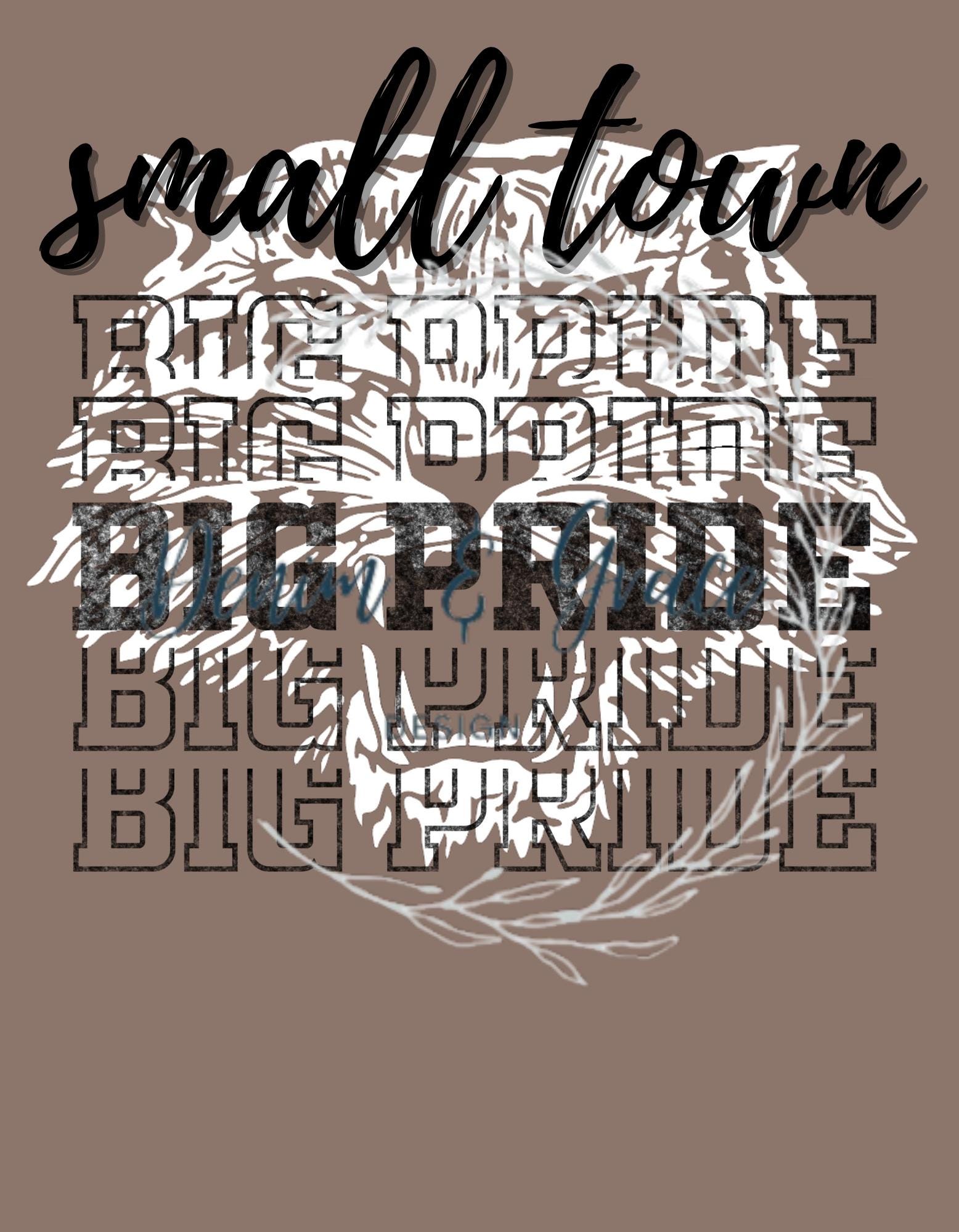 Small Town, Big Pride | Wampus Cat Country | Screen Print | PNG ...