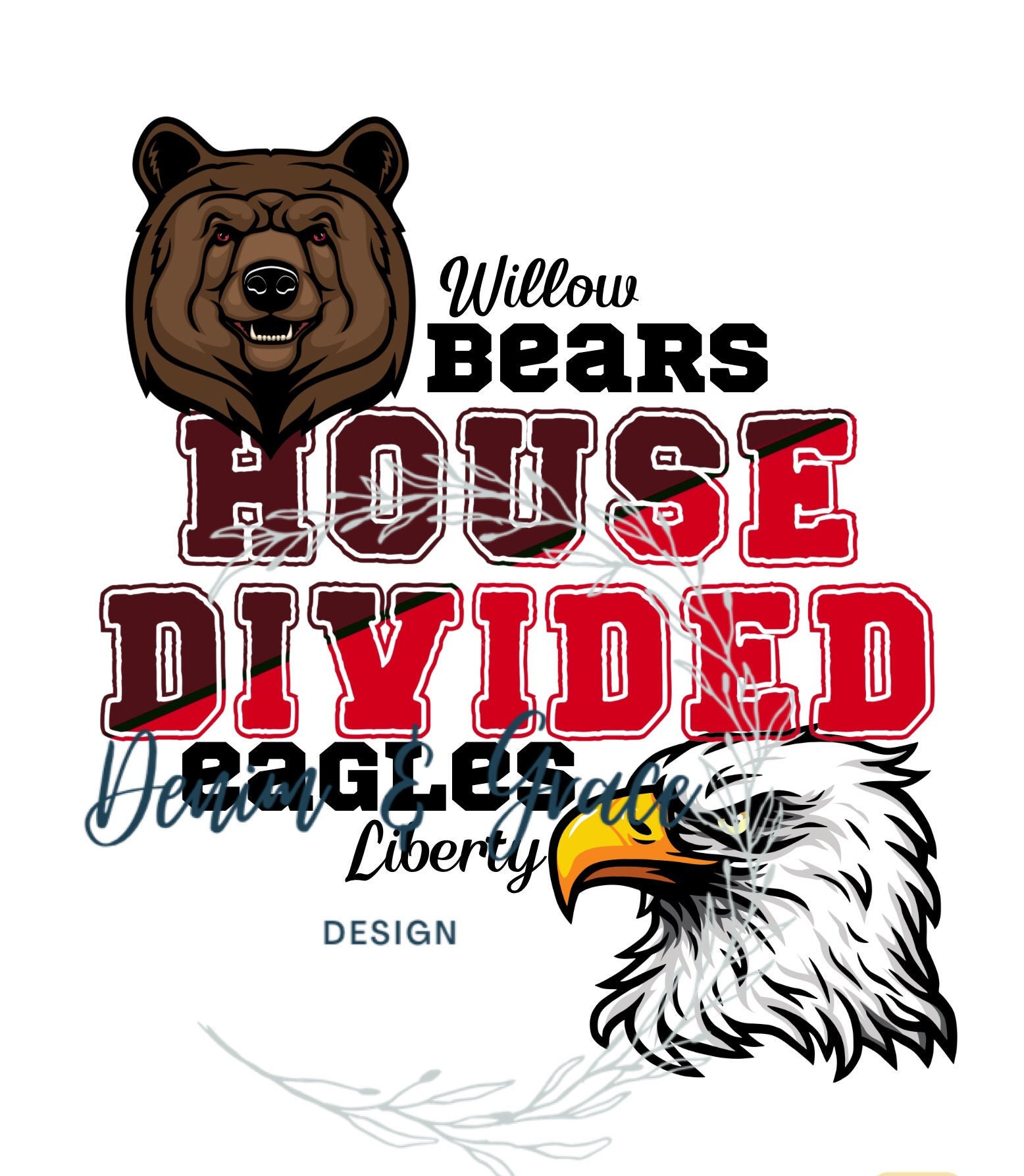 Custom | Personalized | House Divided | Mascot | Family | Sports ...