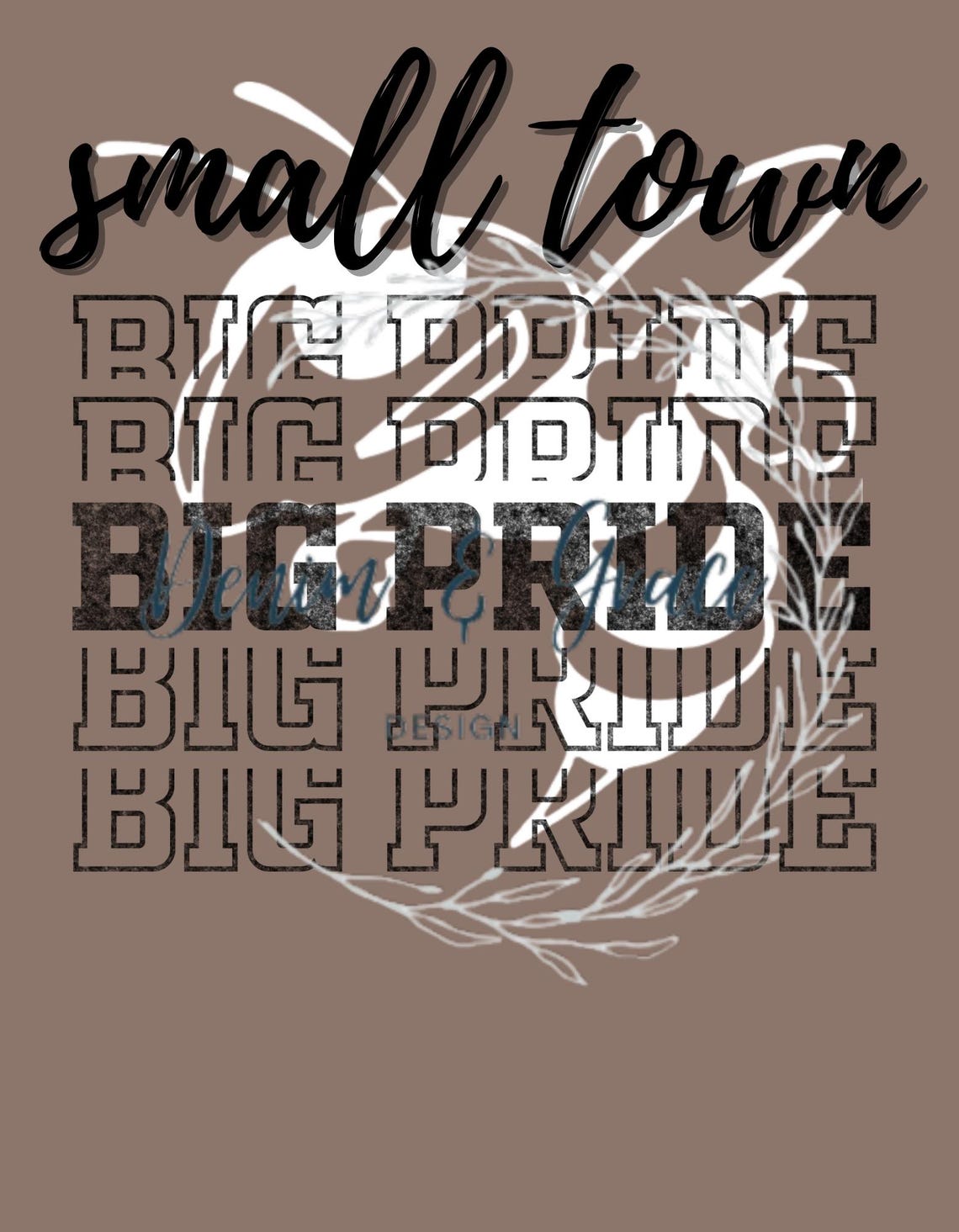Small Town, Big Pride | Hornet Country | Screen Print | PNG | Digital ...
