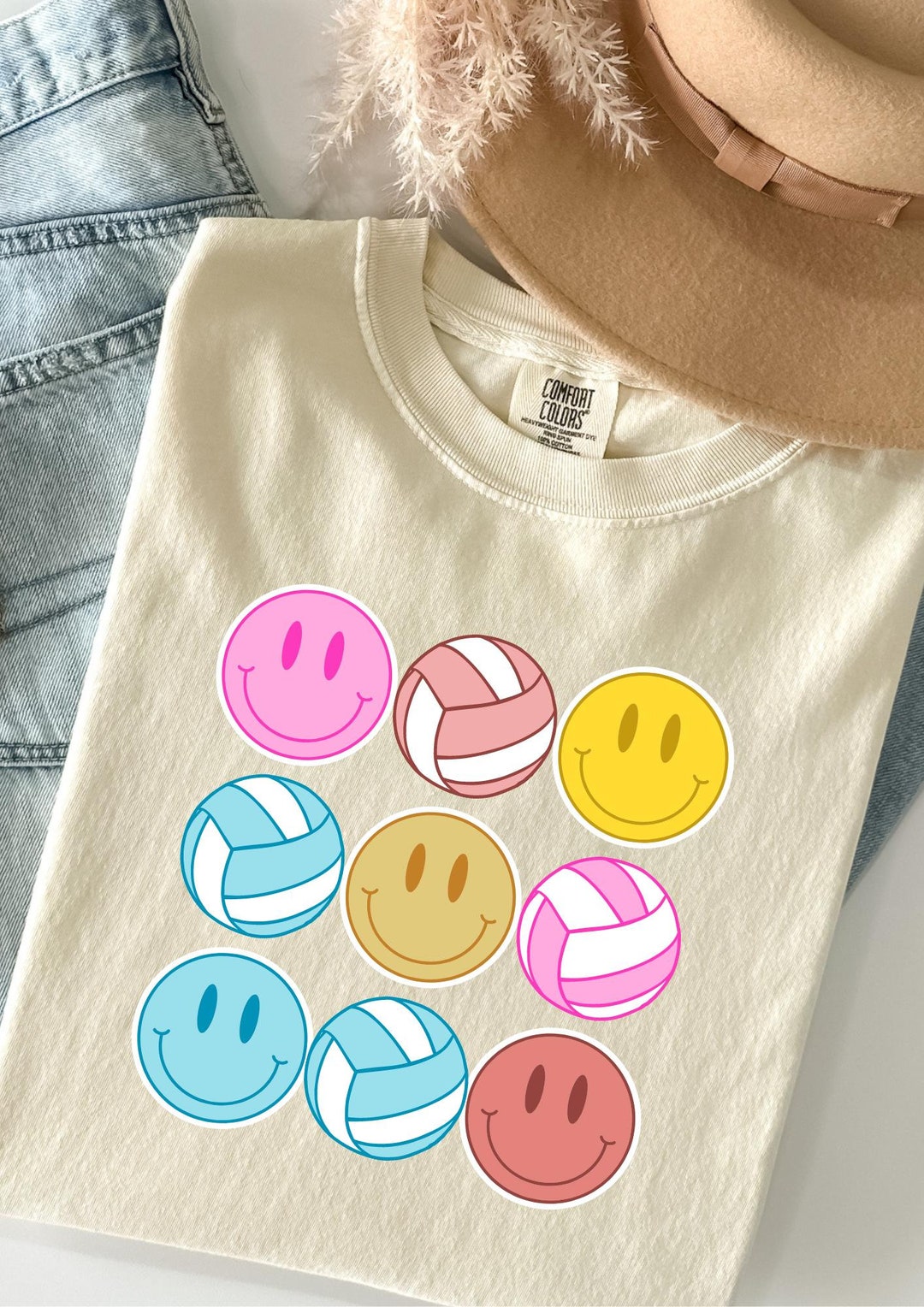 Volleyball & Smileys | School Sports | Screen Print | PNG | Digital ...