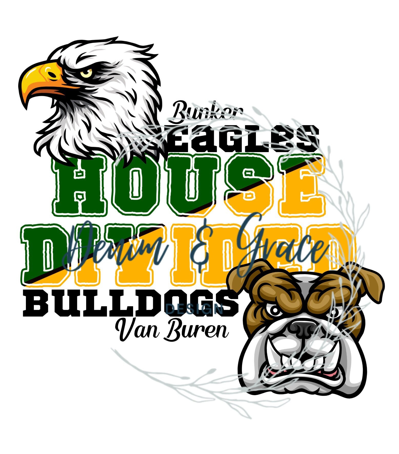 Custom | Personalized | House Divided | Mascot | Family | Sports ...