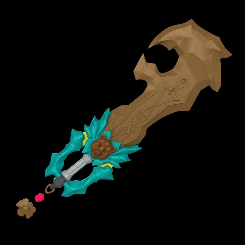 Aced's Ursus Keyblade - Kingdom Hearts | Digital Files - Etsy