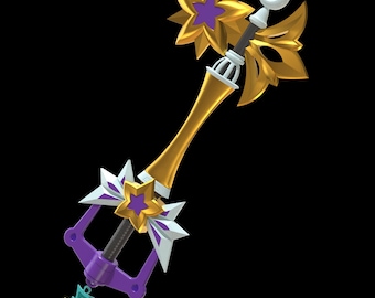 Starlight Keyblade 3D Printed Prop - Kingdom Hearts Cosplay - Etsy