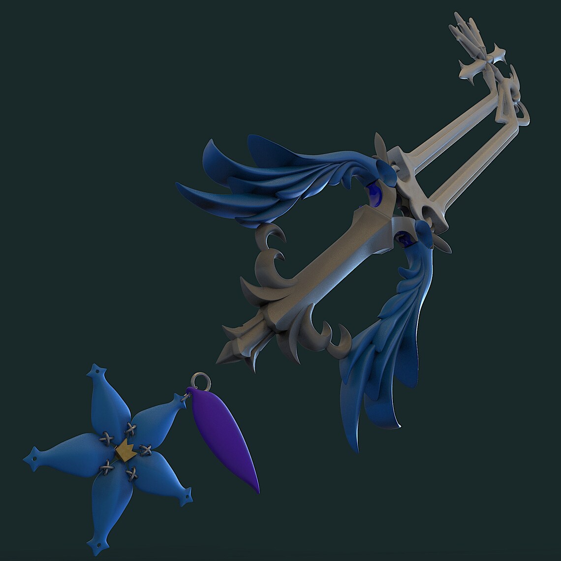 Oathkeeper Keyblade Kingdom Hearts Printed Version | Etsy