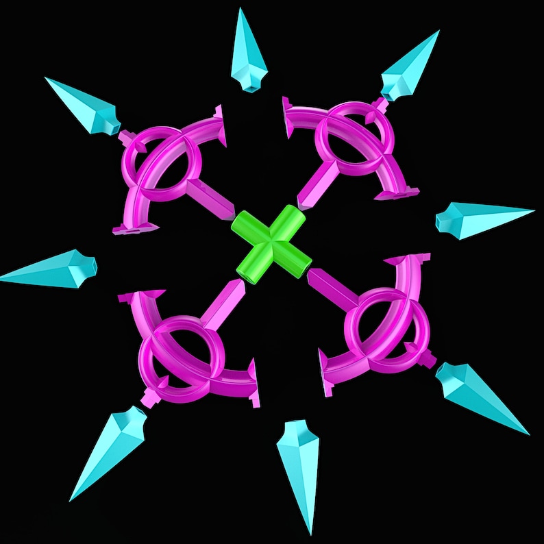 Axel's Eternal Flames Chakrams Kingdom Hearts Digital - Etsy