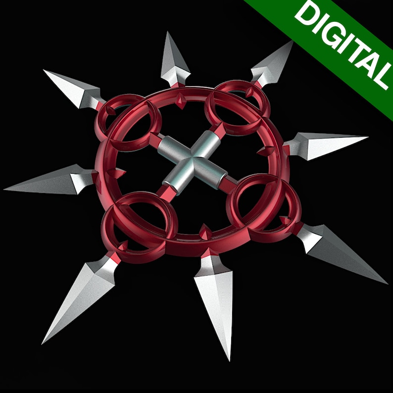 Axel's Eternal Flames Chakrams - Kingdom Hearts | Digital Files - Etsy