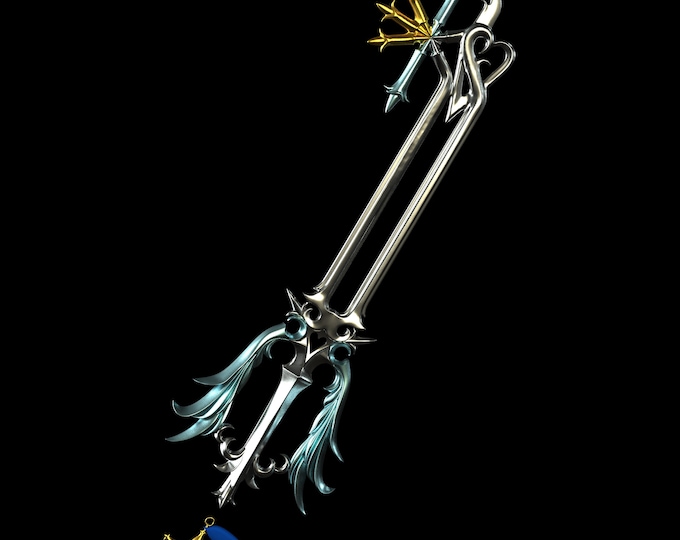 Kingdom Hearts Roxas Oblivion & Oathkeeper Keyblade - Etsy