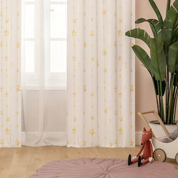 Stars Curtains - Etsy