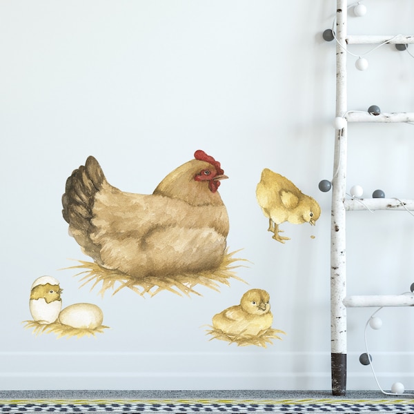 Chicken Wall Decal - Etsy