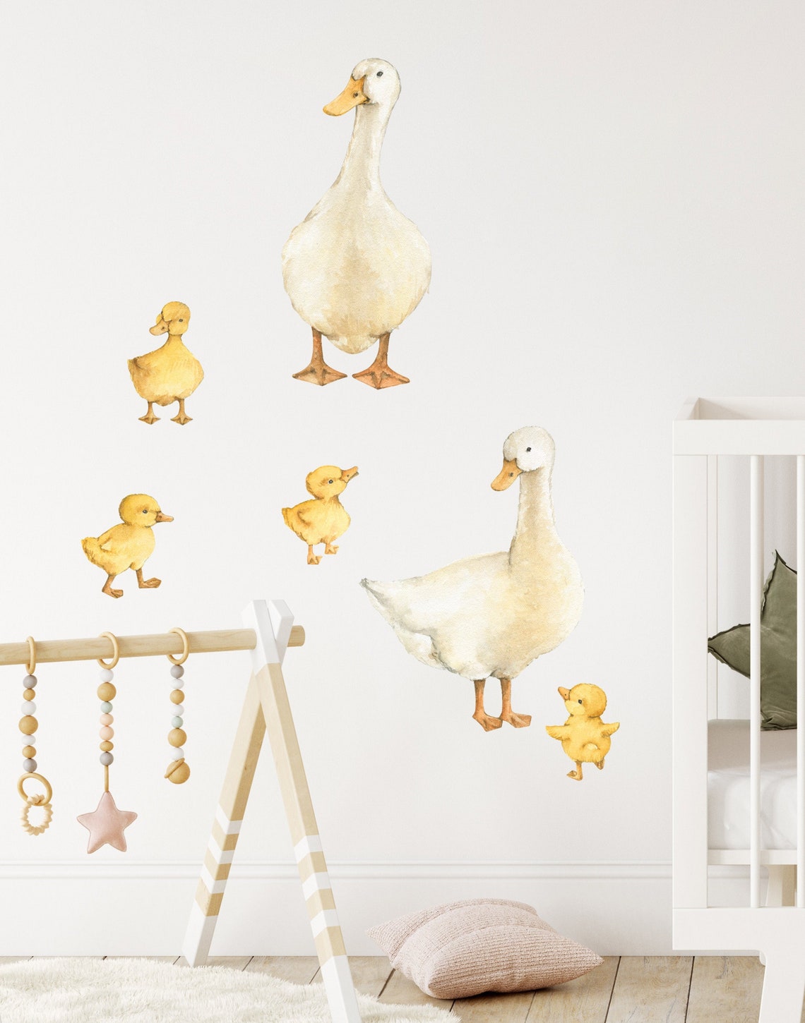 Goose Toss Wall Decal Kids Farm Animal Decal Set for Nursery - Etsy