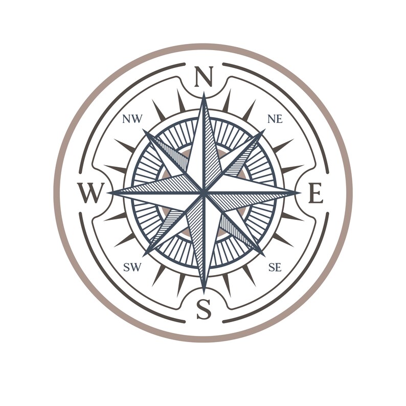 Compass Rug Kids Nautical Themed Nursery Carpet Little Boy - Etsy