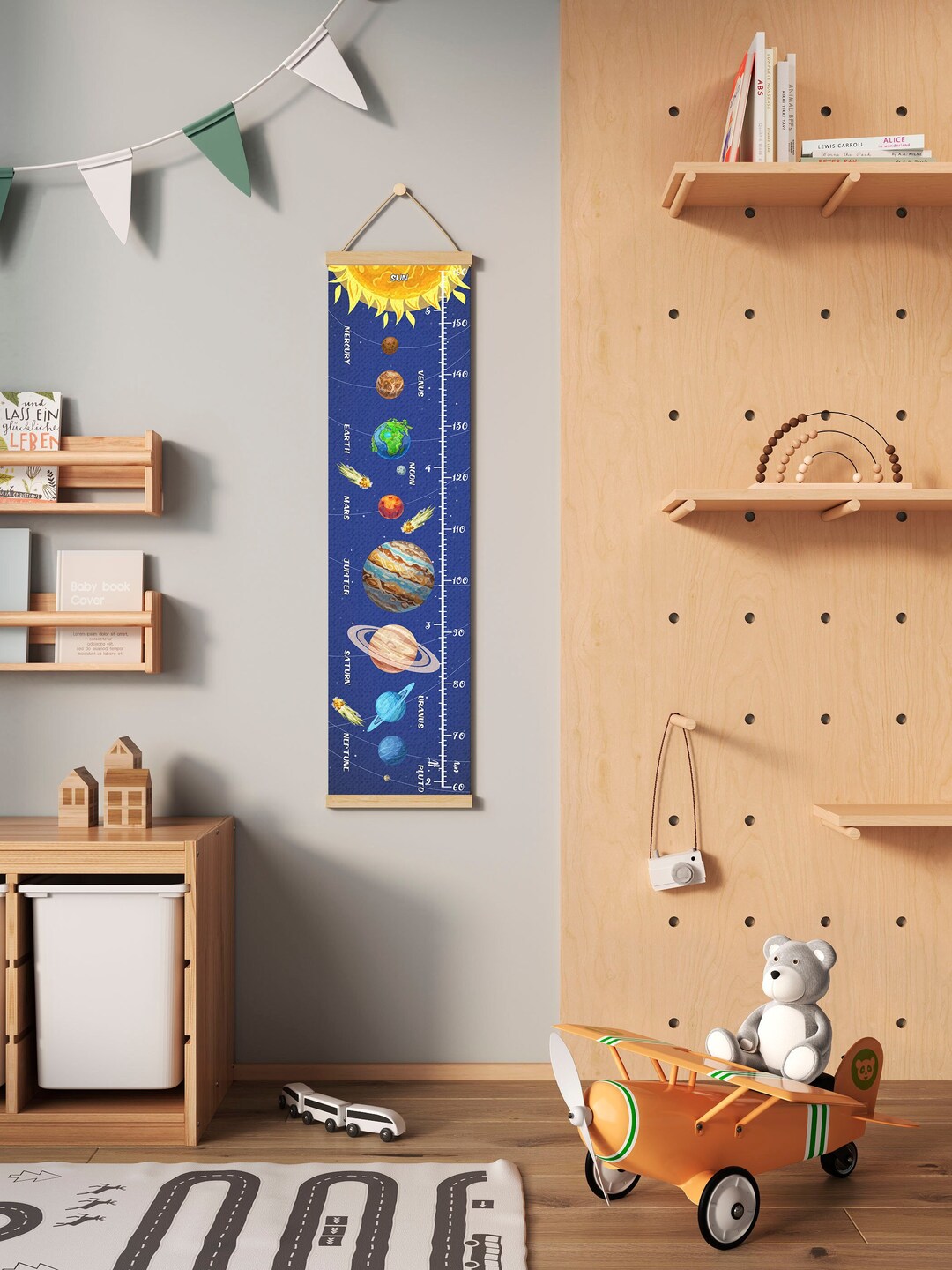 Height Growth Chart Solar System Planets Astronomy Galaxy Cosmic Kids ...