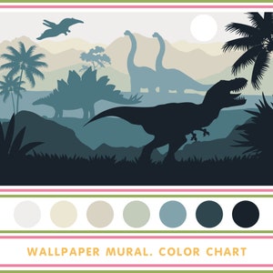 Large T Rex Wallpaper Boy Bedroom, Dinosaur Wallpaper Peel and Stick ...
