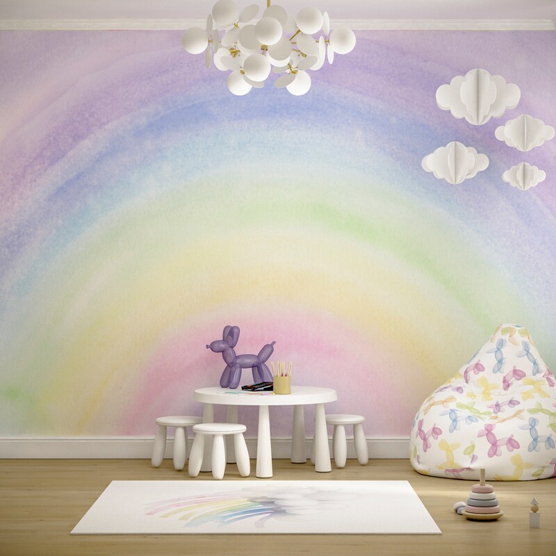 Watercolor Rainbow Wallpaper - Etsy