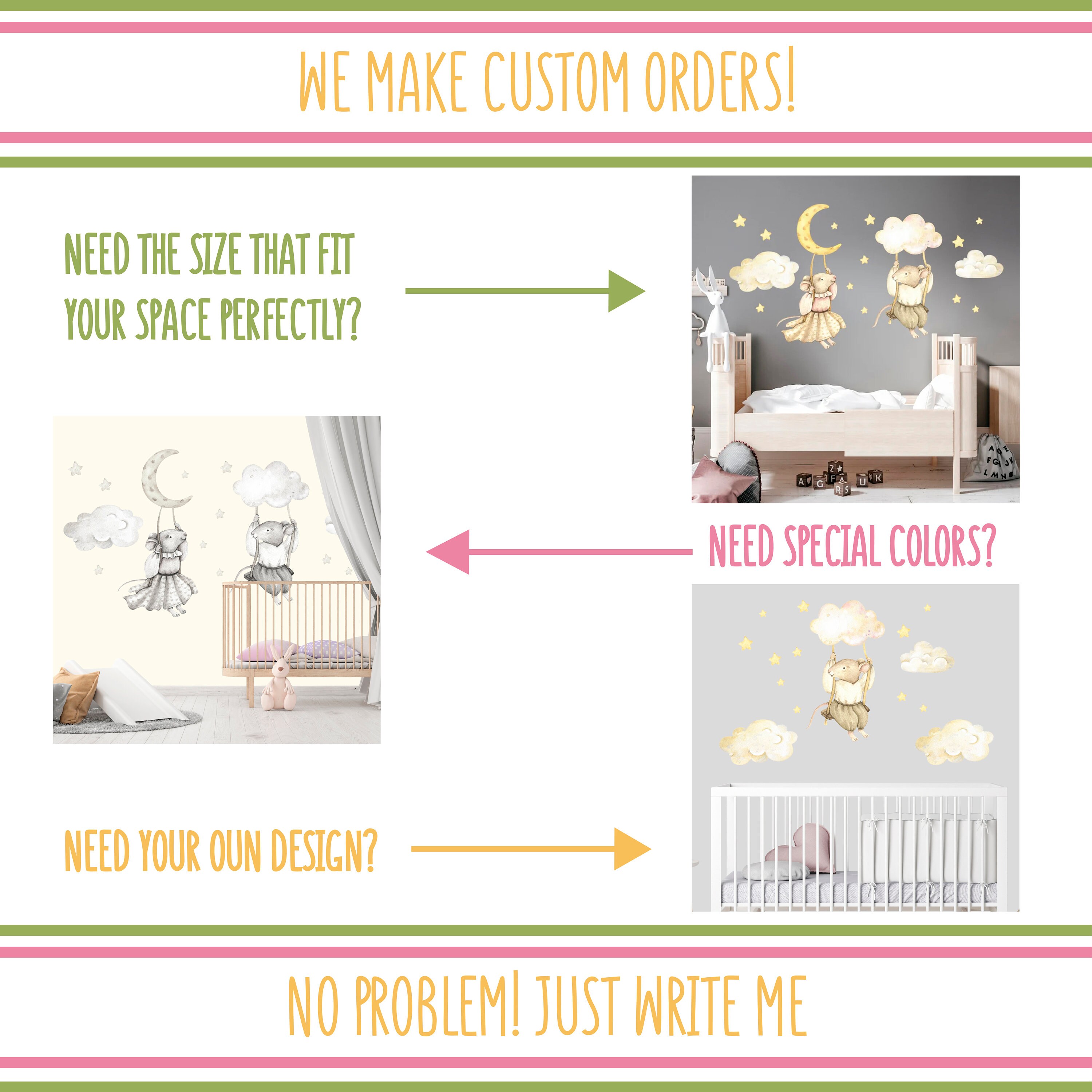 Butterfly Canvas Height Chart, Purple Nursery Wall Decor - Etsy