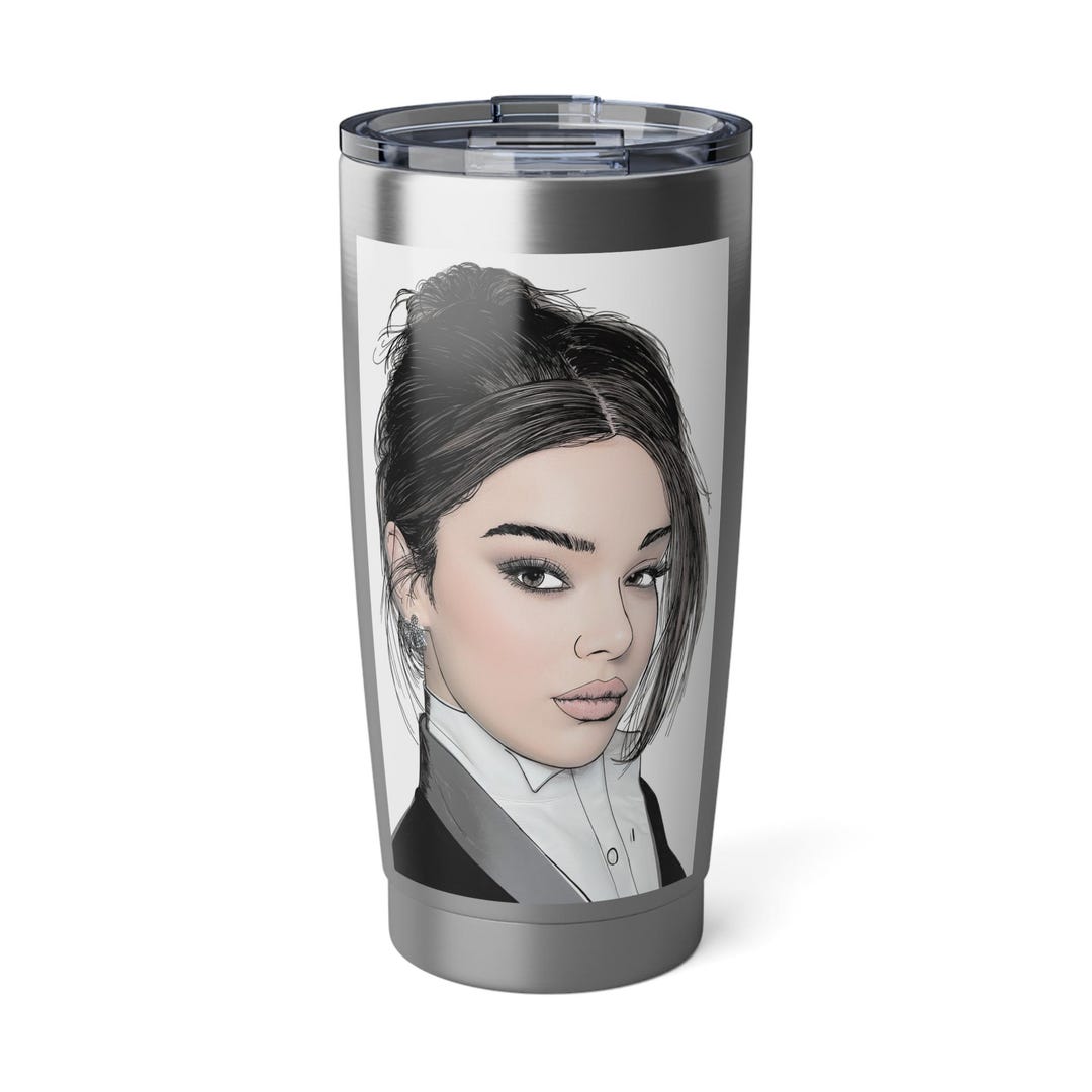 Hailee Steinfeld Travel Mug 20oz Hand Drawn Celebrity Art, Actress ...
