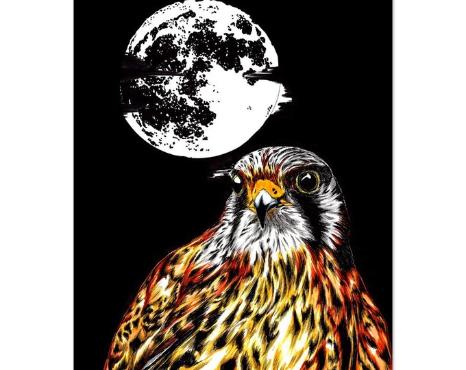 Falcon Art Deco Style Poster 18x24in - Etsy