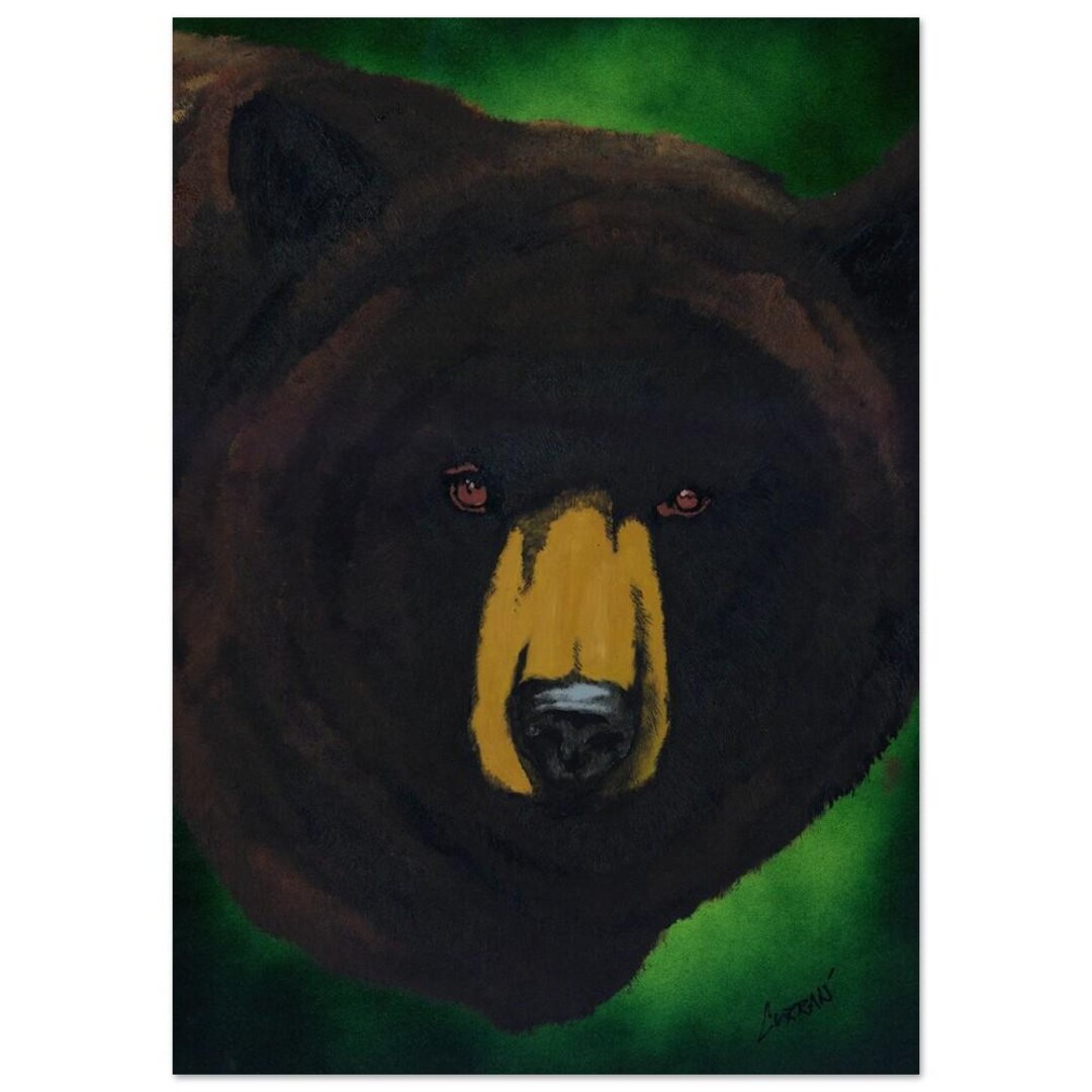 Brown Bear Poster, Brown Bear Print, Bear Wall Art, Home Wall Art Decor ...