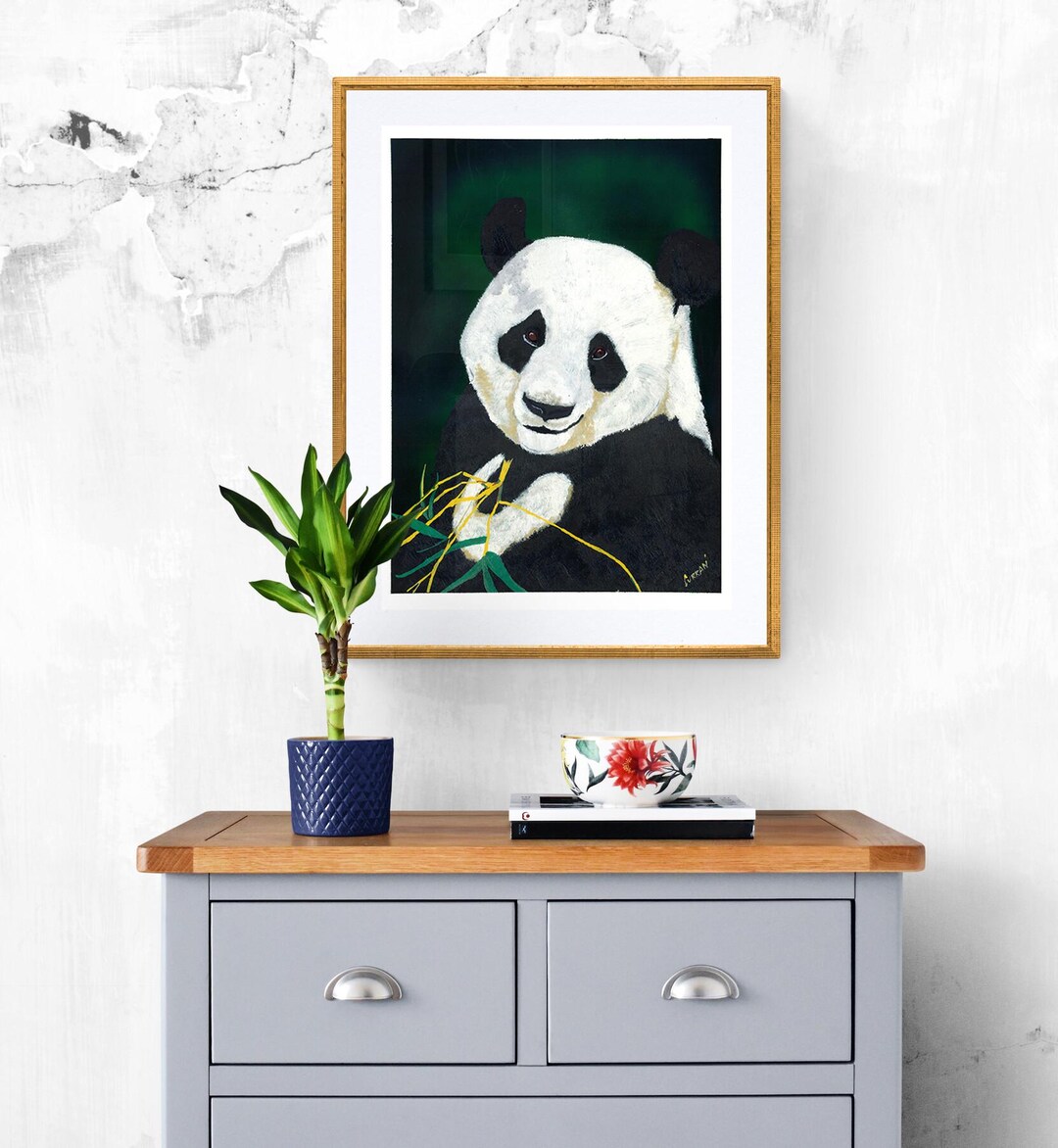 Giant Panda Art Print, Panda Poster Print, Panda Wall Art, Panda Poster ...