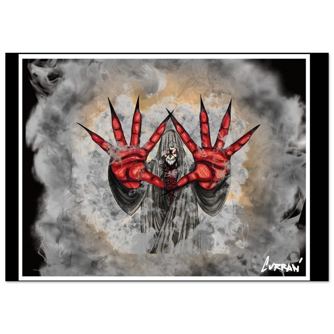 Demon Digital Wall Art Poster Print, Comic Book Demon Wall Art Print ...