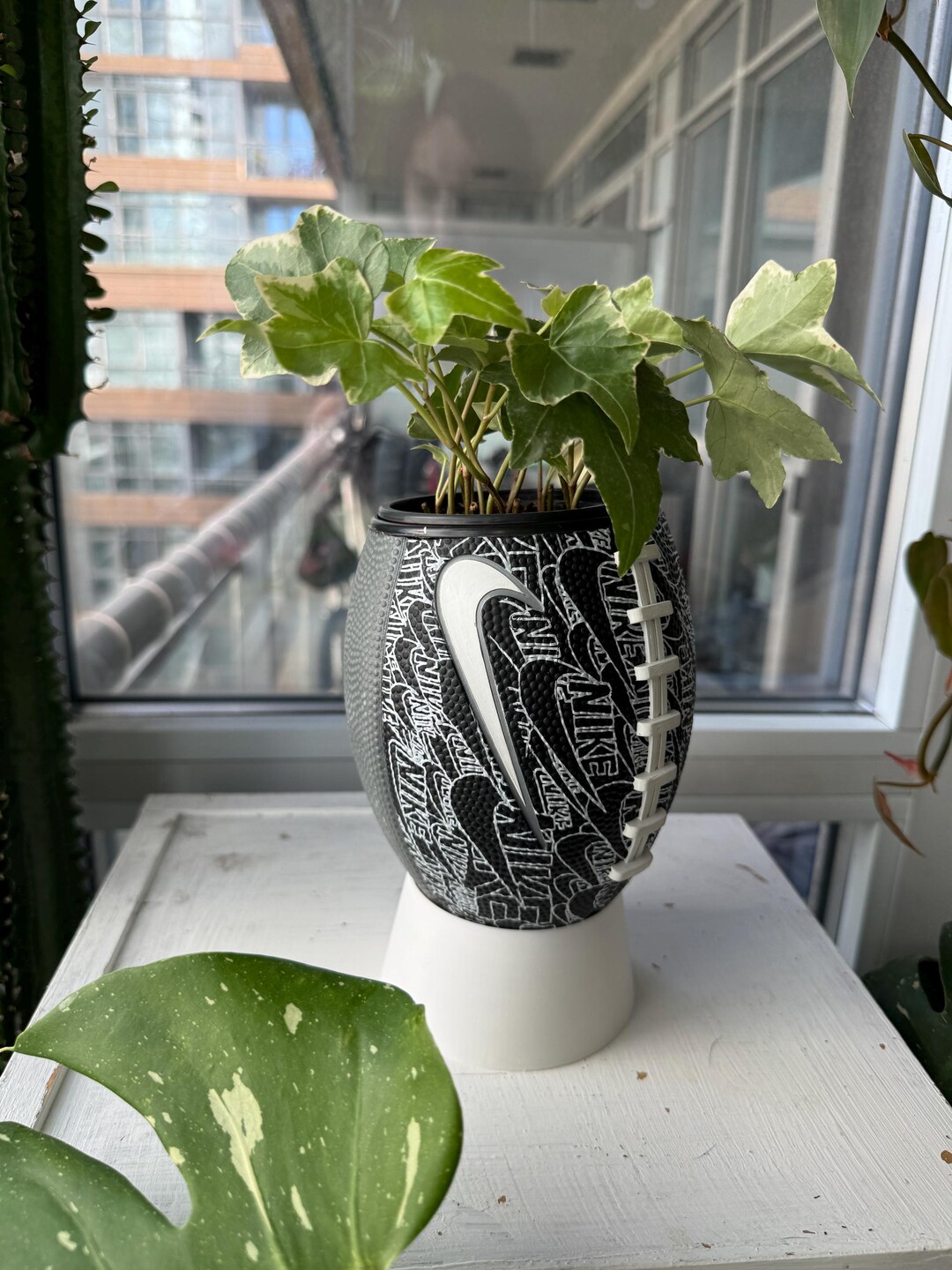 Nike Mini Football Planter (black and White) - Etsy