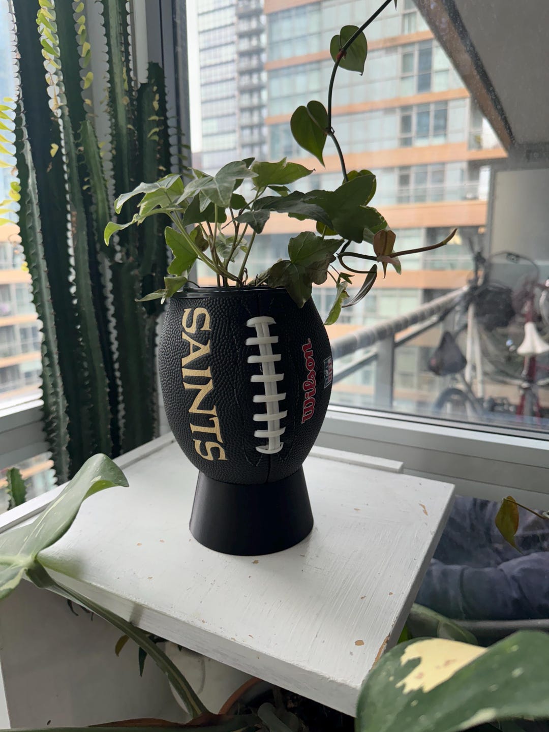 Mini Football Planter (new Orleans Saints) - Etsy