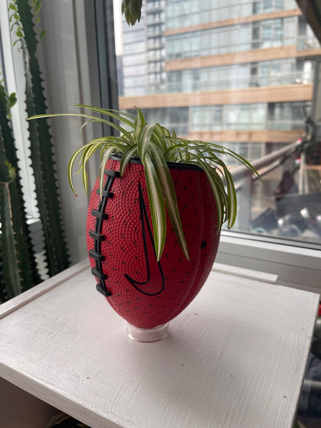 Nike Mini Football Planter (red) - Etsy
