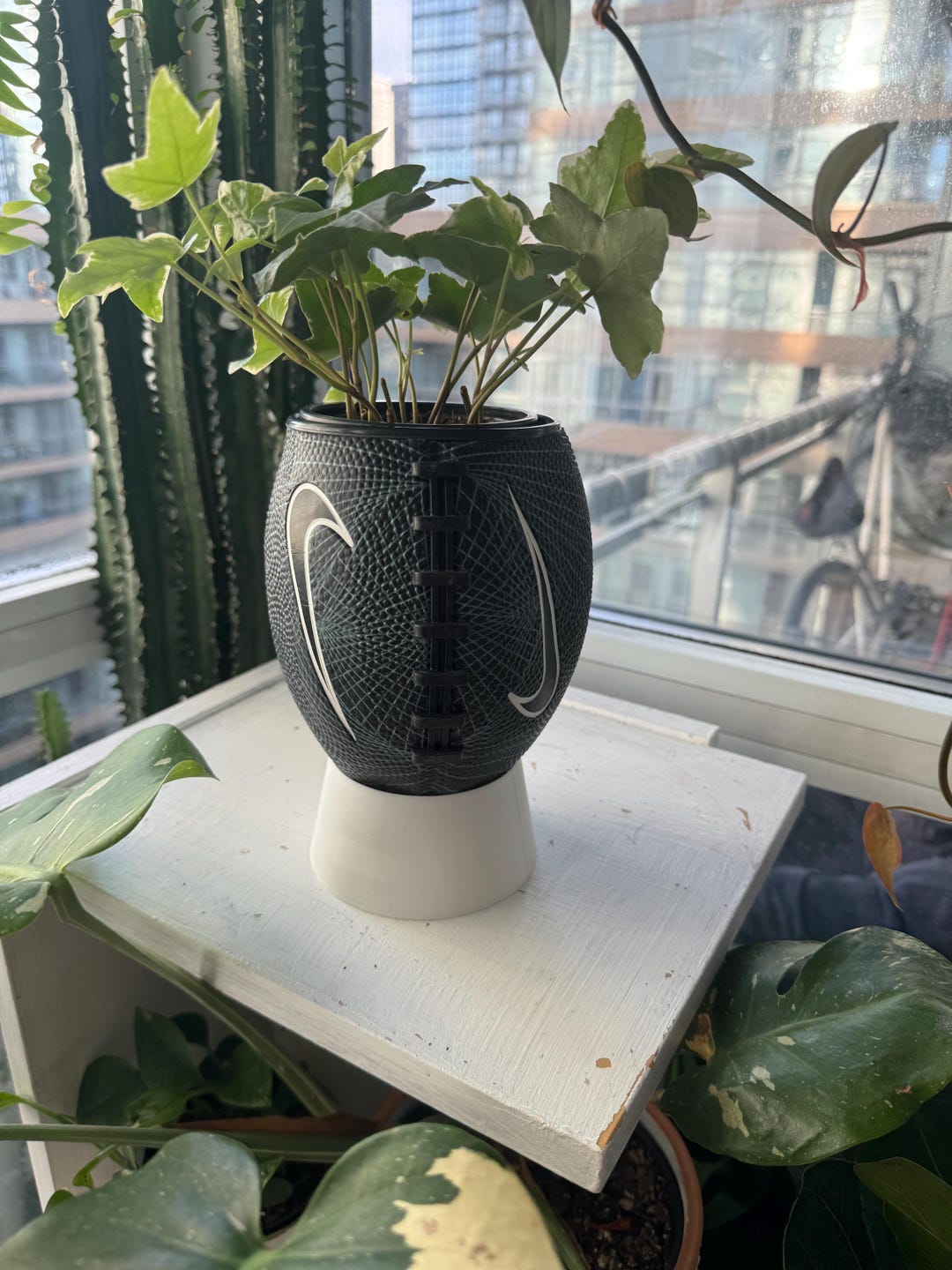 Nike Mini Football Planter (black Web) - Etsy