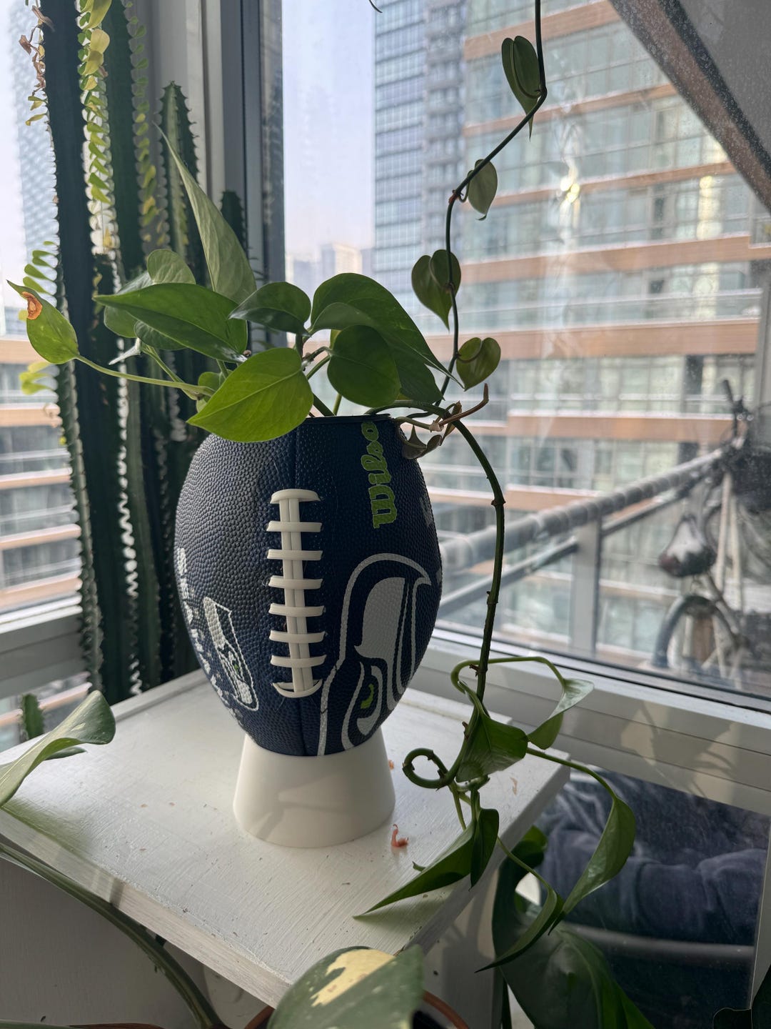 Large Football Planter seattle Seahawks - Etsy