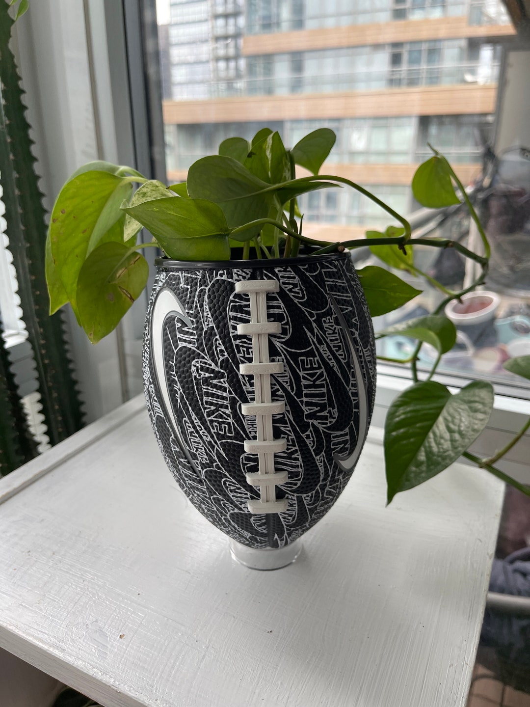 Nike Mini Football Planter black and White - Etsy