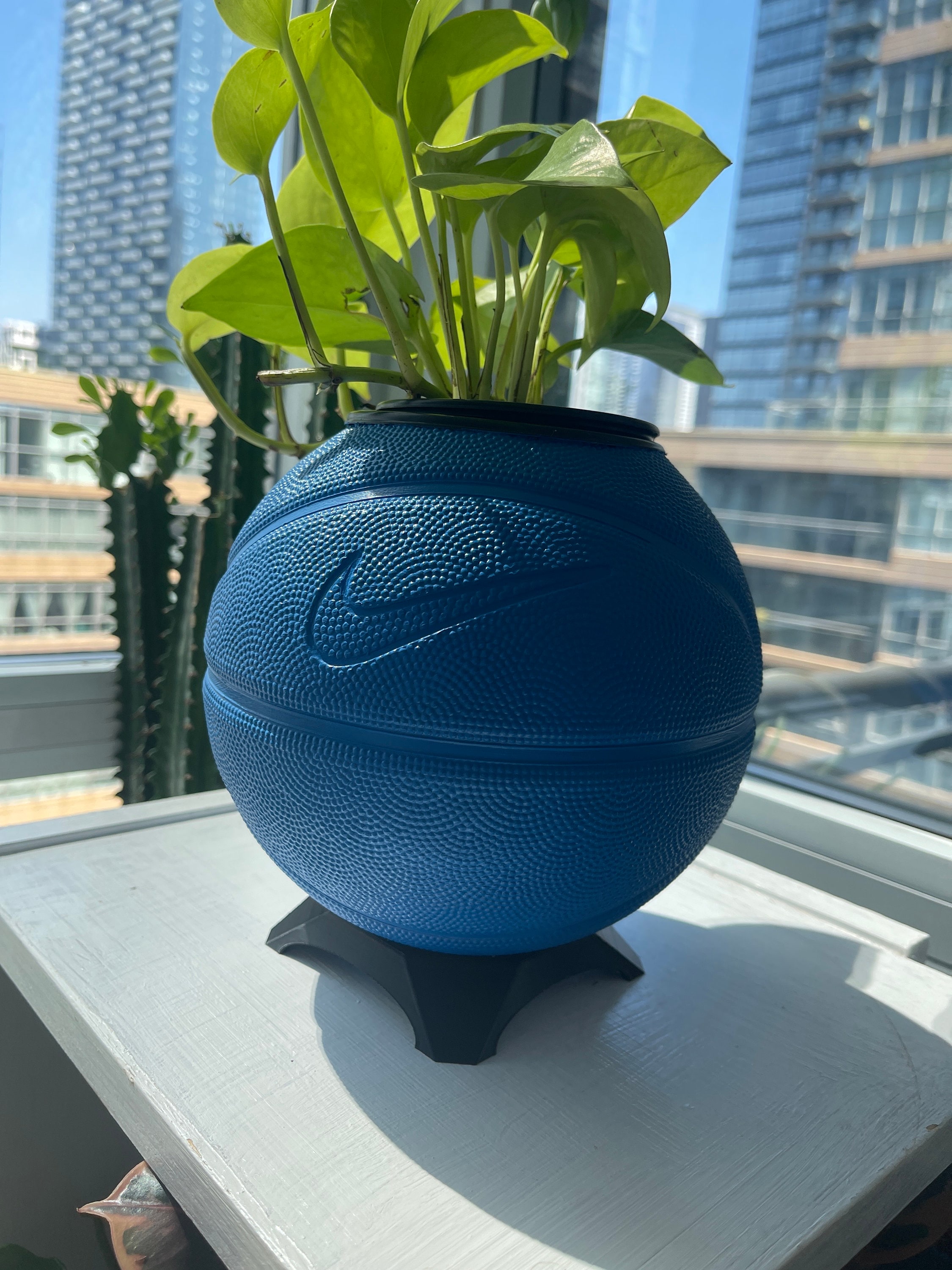 Nike Mini Basketball Planter sea Blue - Etsy