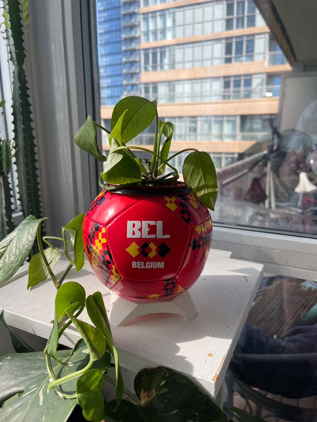 Mini Soccer Ball Planter belgium - Etsy