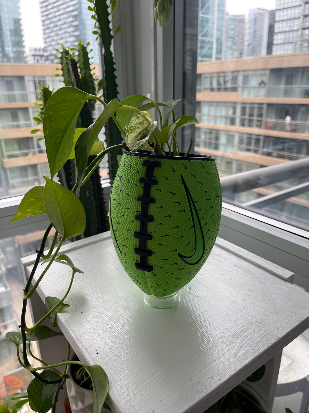 Nike Mini Football Planter (lime Green) - Etsy