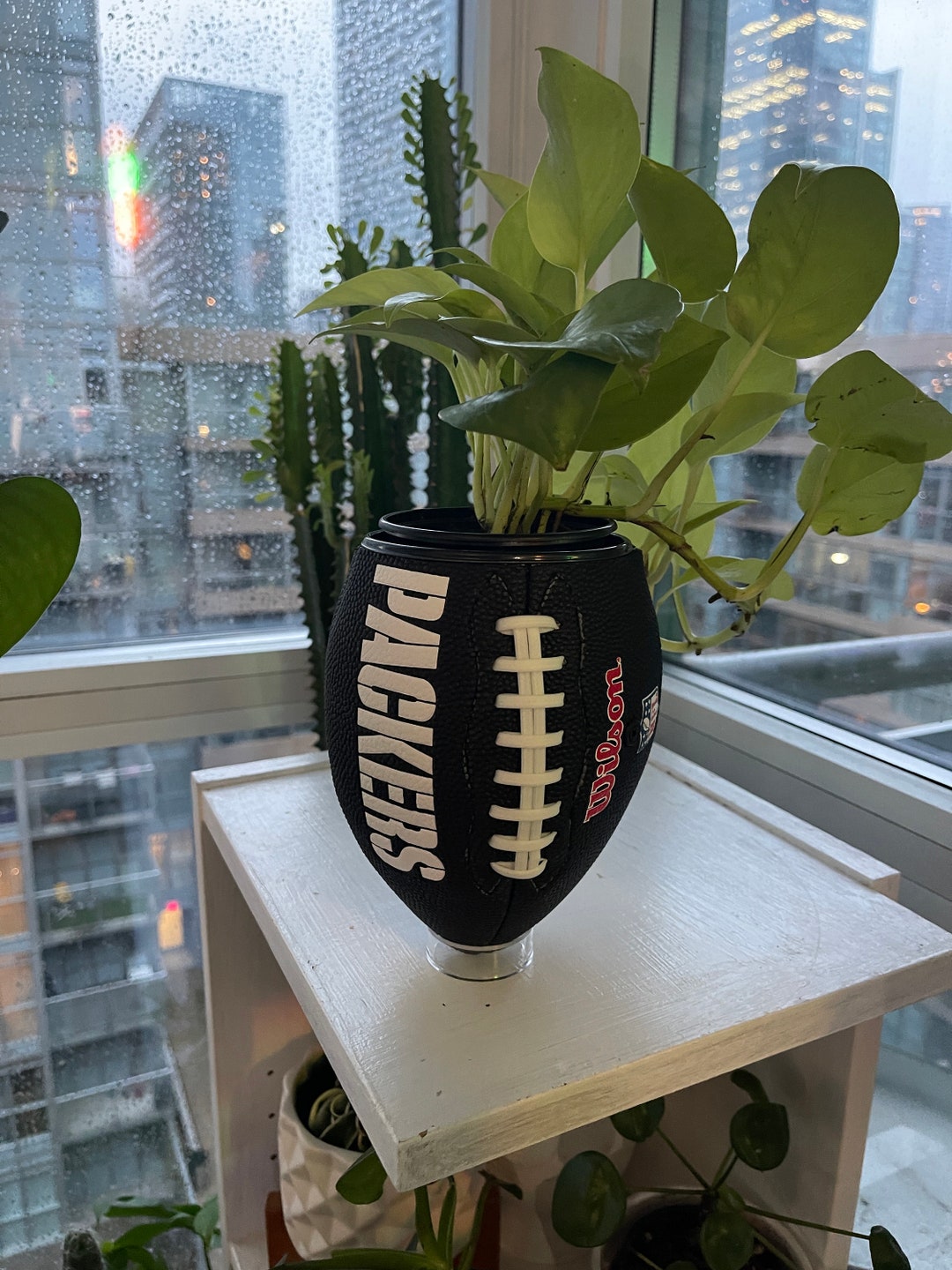 Mini Football Planter green Bay Packers - Etsy